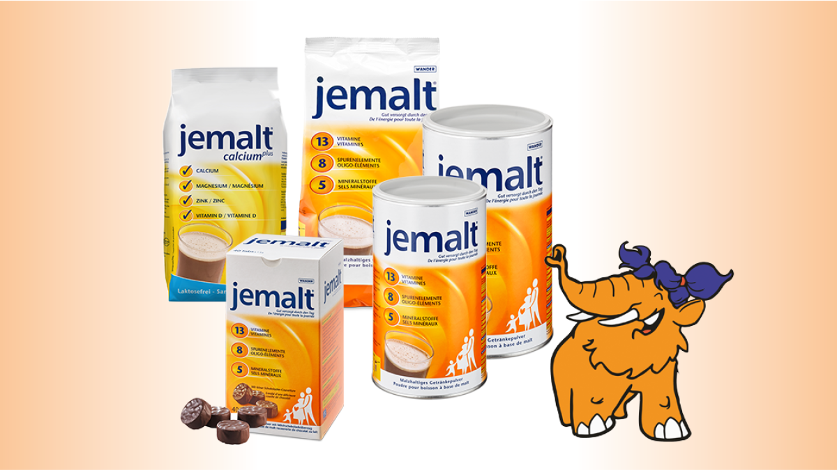 jemalt - malzhaltiges Getränkepulver mit Vitaminen | wandershop.ch